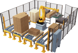 Robotic Palletizing Automation Cell | Simplimatic Automation